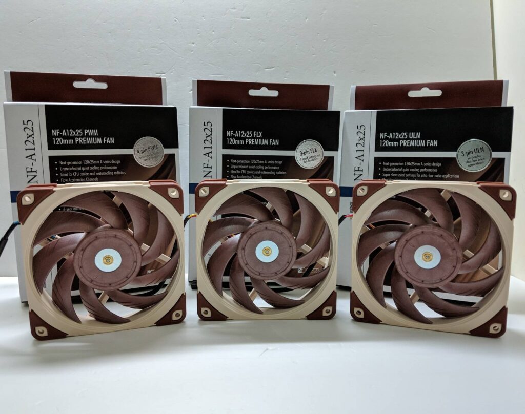 Unboxing and Review of Noctua NF-A12x25 Fans (PWM, FLX, ULN) | UnbxTech
