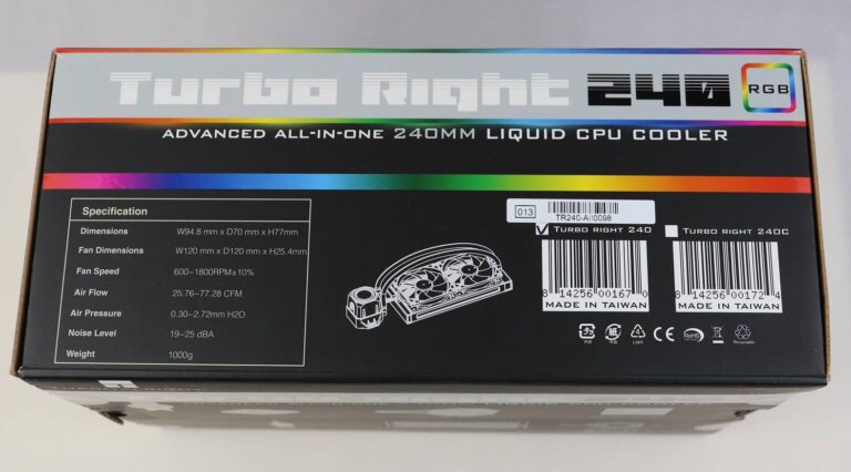 Unboxing and Review of Thermalright Turbo Right 240/360 C AIO CPU ...