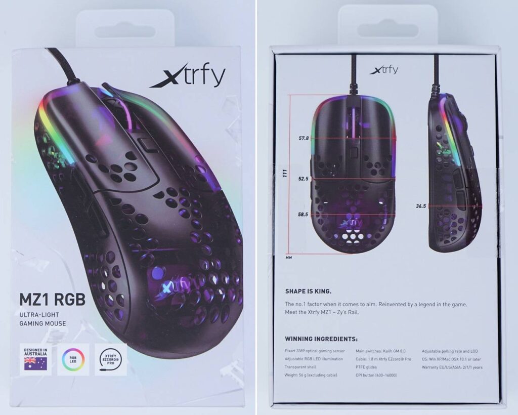Unboxing and Review of Xtrfy MZ1 RGB Gaming Mouse | UnbxTech
